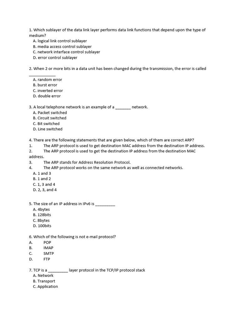 QB_CNS | PDF | Internet Protocol Suite | Computer Network