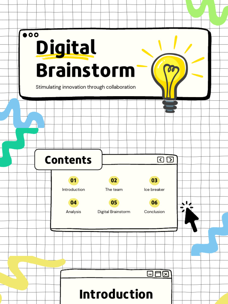 White Creative Doodle Brainstorming Presentation | PDF | Sports ...