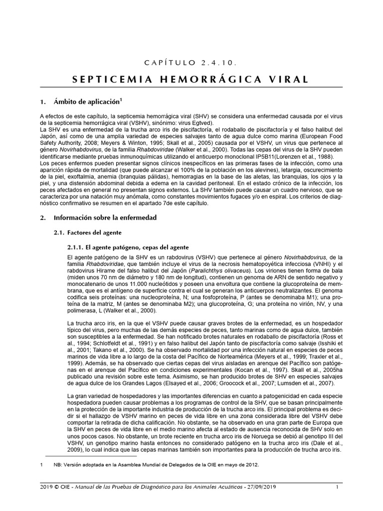 Septicemia Hemorragica | PDF | Virus | Cultivo de células