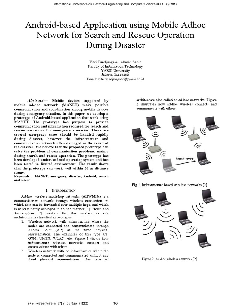 Android-based Application using Mobile Adhoc | PDF | Wireless Ad Hoc Network | Computer Network