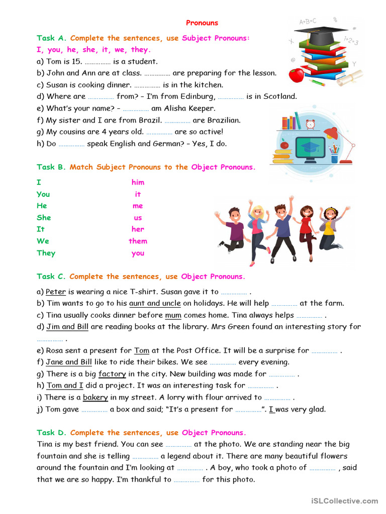 Subject and object pronouns | PDF
