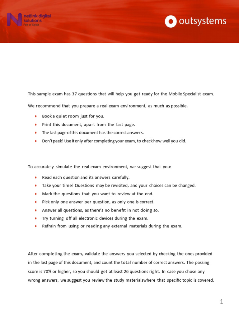 Mobile Specialization Sample Exam (2) 1 2 | PDF | Databases | Mobile App