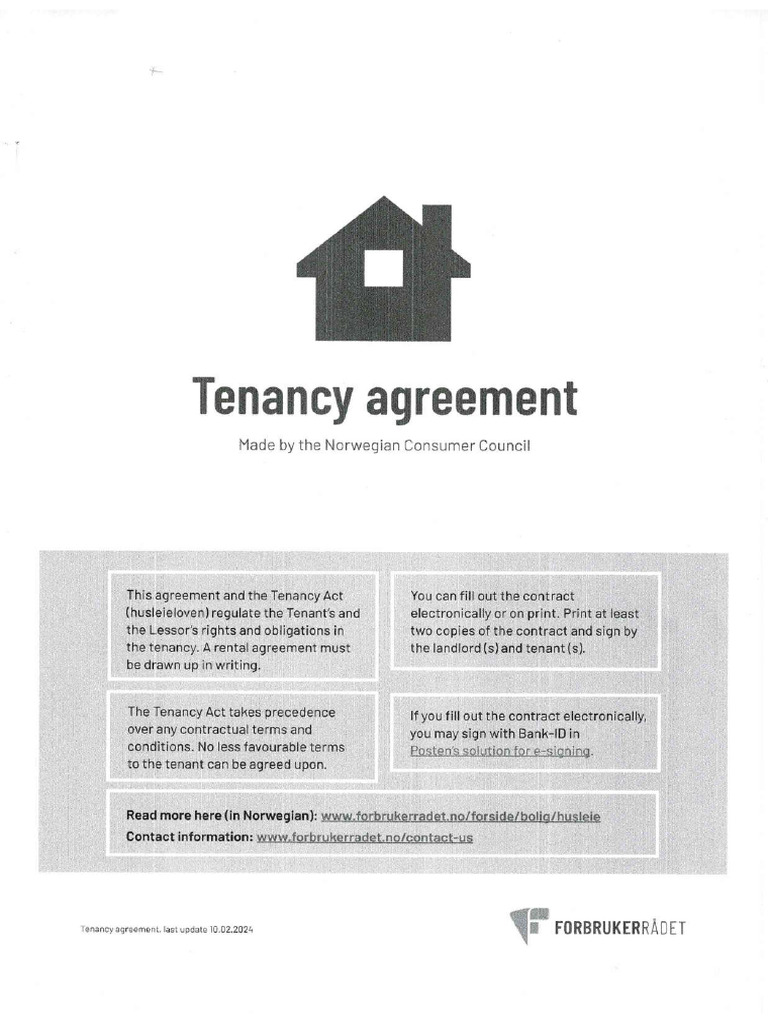 Tenancy Agreement 2019 | PDF