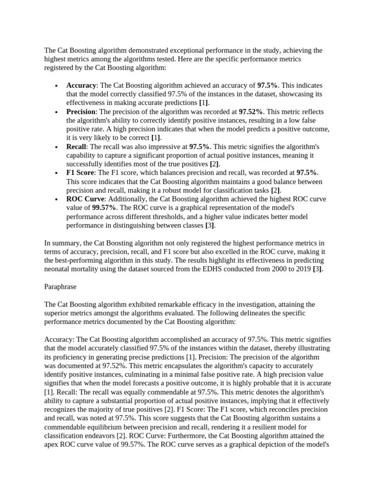cat paraphrase | PDF | Receiver Operating Characteristic | Machine Learning