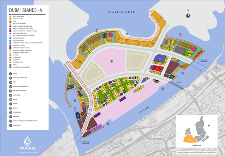 Dubai Island A Map(1) | PDF | Tourism | Hotel