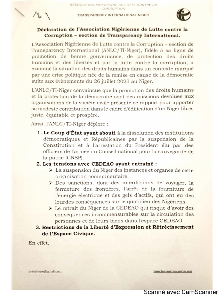 Declaration Transparency | PDF