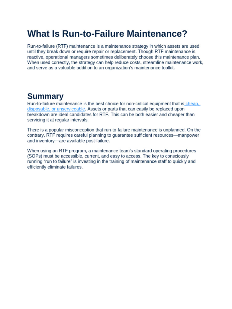 .Principles of Maintenance - 1684497211000 | PDF | Reliability Engineering