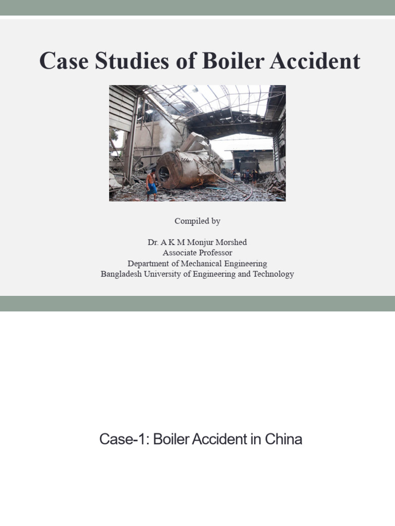 Boiler-Accident - Case Studies | PDF | Boiler | Explosion