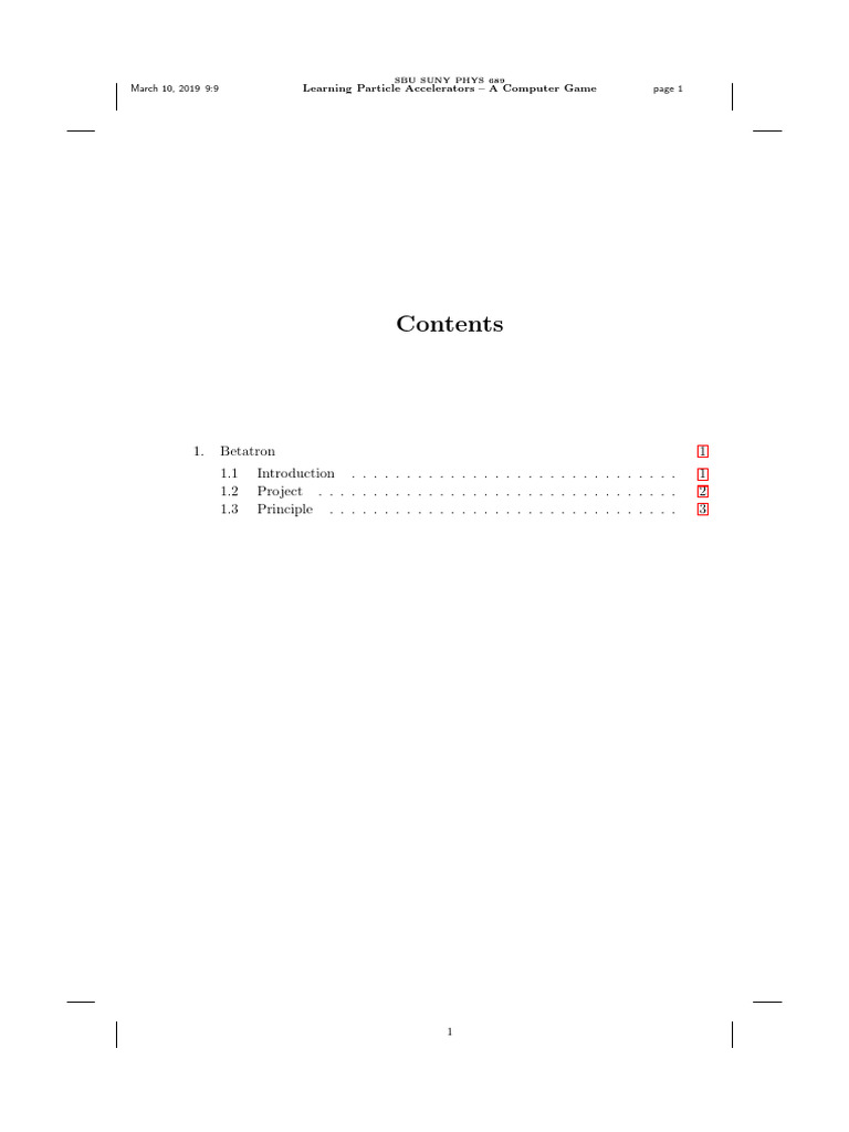 Betatron Particle Accelerator Overview | PDF | Particle Accelerator ...