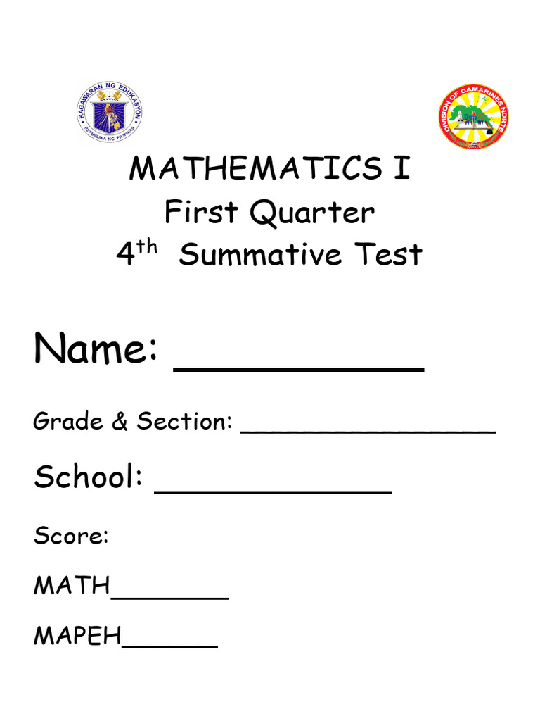GRADE 2 Week 4 Summative Test | PDF