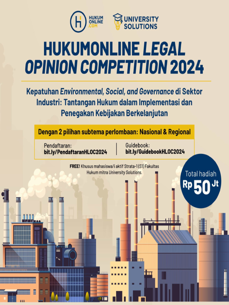 Hukumonline Legal Opinion Competition 2024 | PDF
