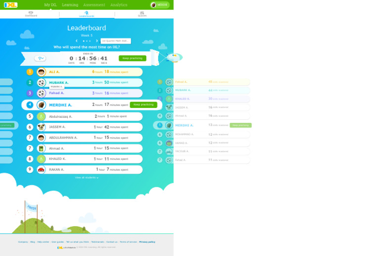 IXL Leaderboards | PDF