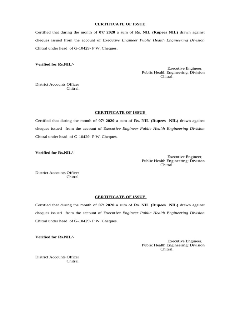 CERTIFICATE OF issue | PDF | Numismatics | Rupee