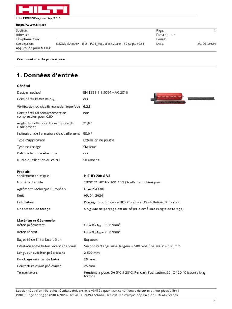 SUZAN GARDEN - R-2 - PO6 - Fers D'armature - 20 Sept. 2024 | PDF | Béton | Béton armé