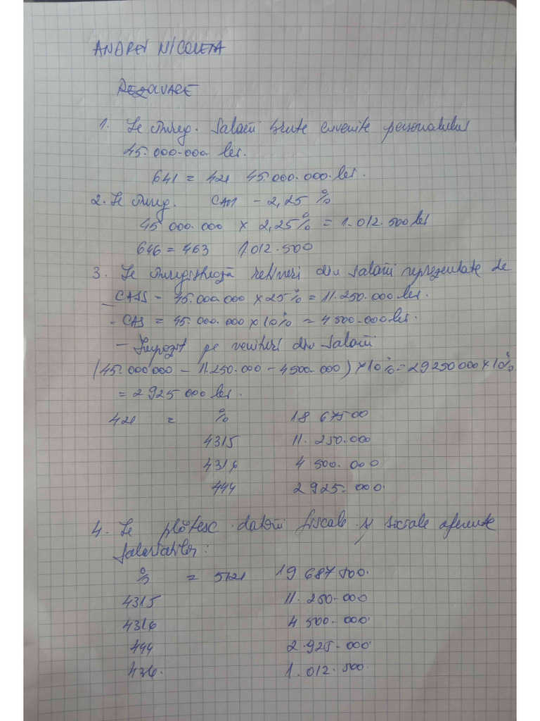 Andrei Nicoleta Simulare - 3 | PDF