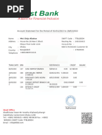 BOC Bank Statement Overview | PDF