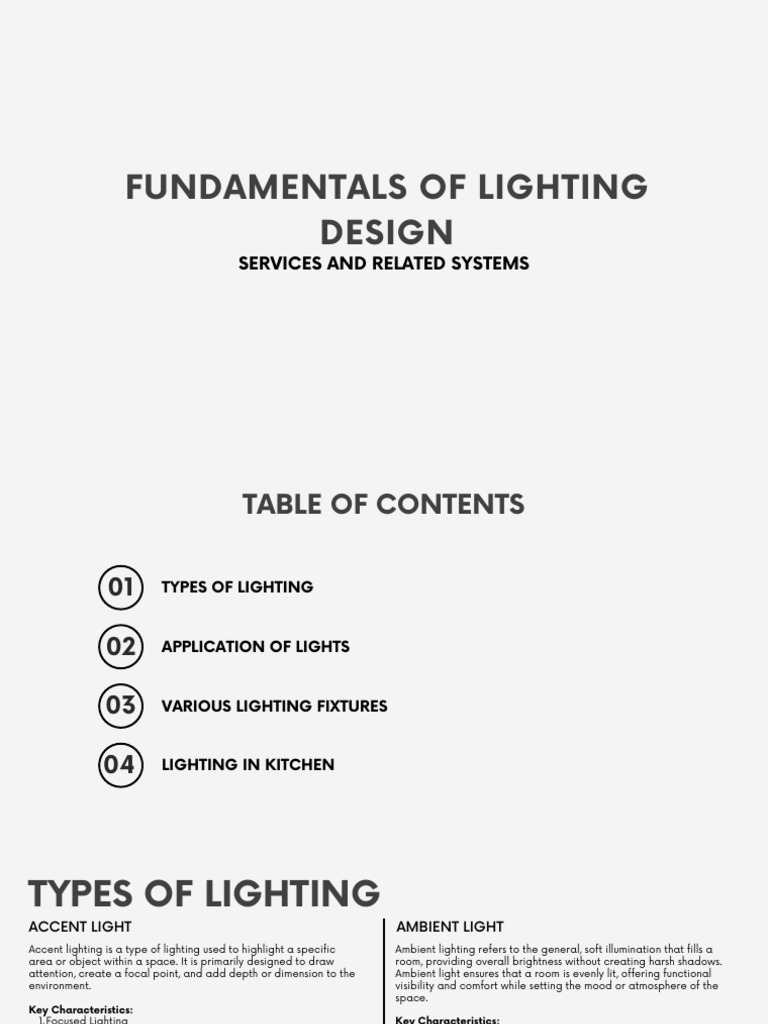 Fundamentals of Lighting Design | PDF | Lighting | Interior Design