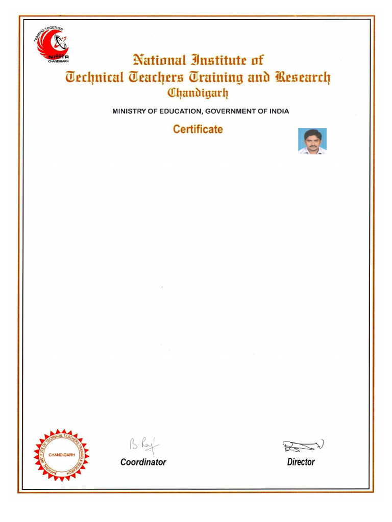 NITTTR-IOT & APP Certificate | PDF