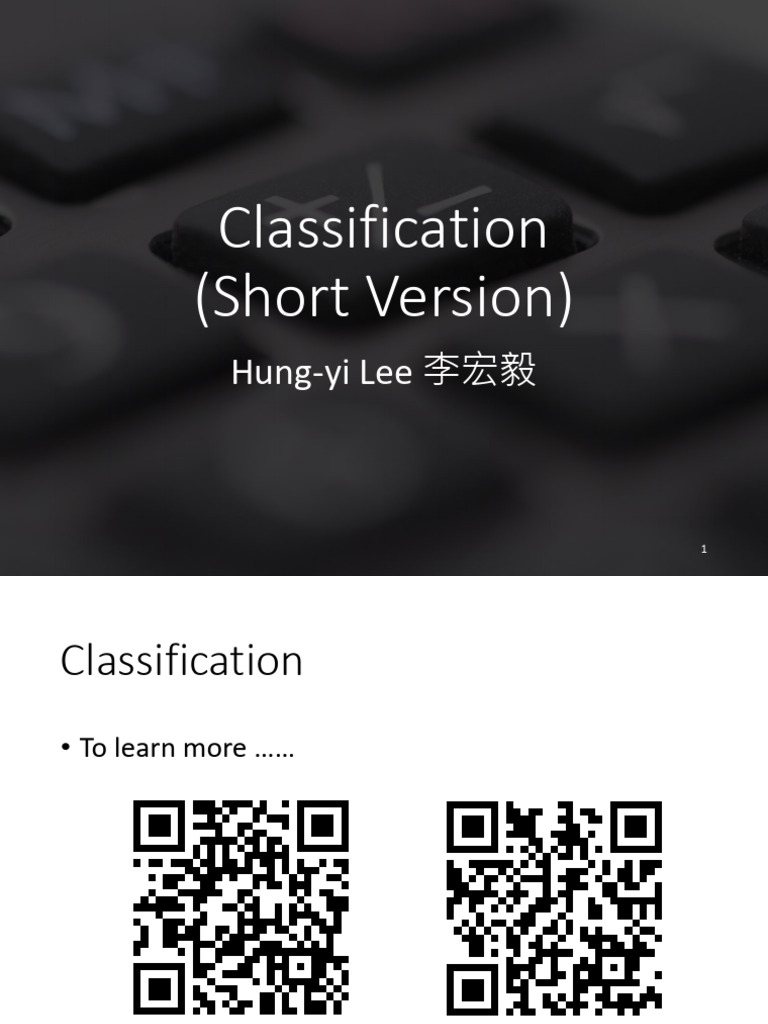 classification_v2 | PDF | Statistical Classification | Mean Squared Error