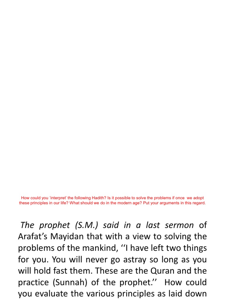 6th Tutorial | PDF | Prophets And Messengers In Islam | Muhammad