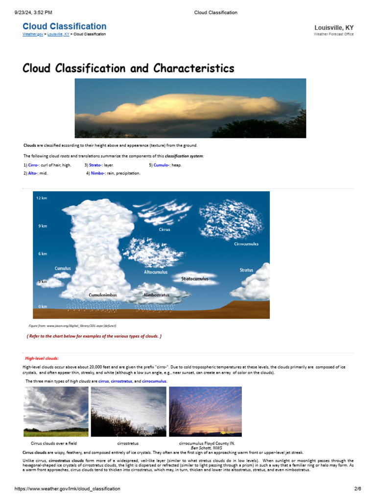 Cloud Classification | PDF | Cloud | Thunderstorm