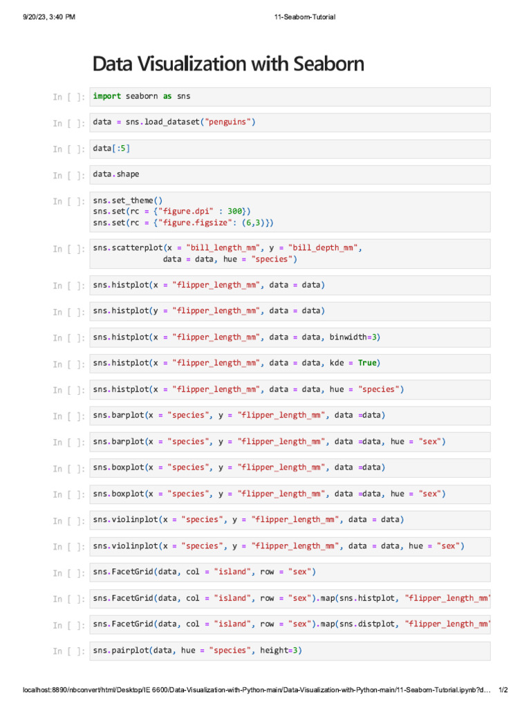 11-Seaborn-Tutorial | PDF