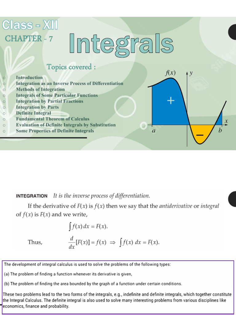 Integration Techniques Guide | PDF | Science & Mathematics | Computers
