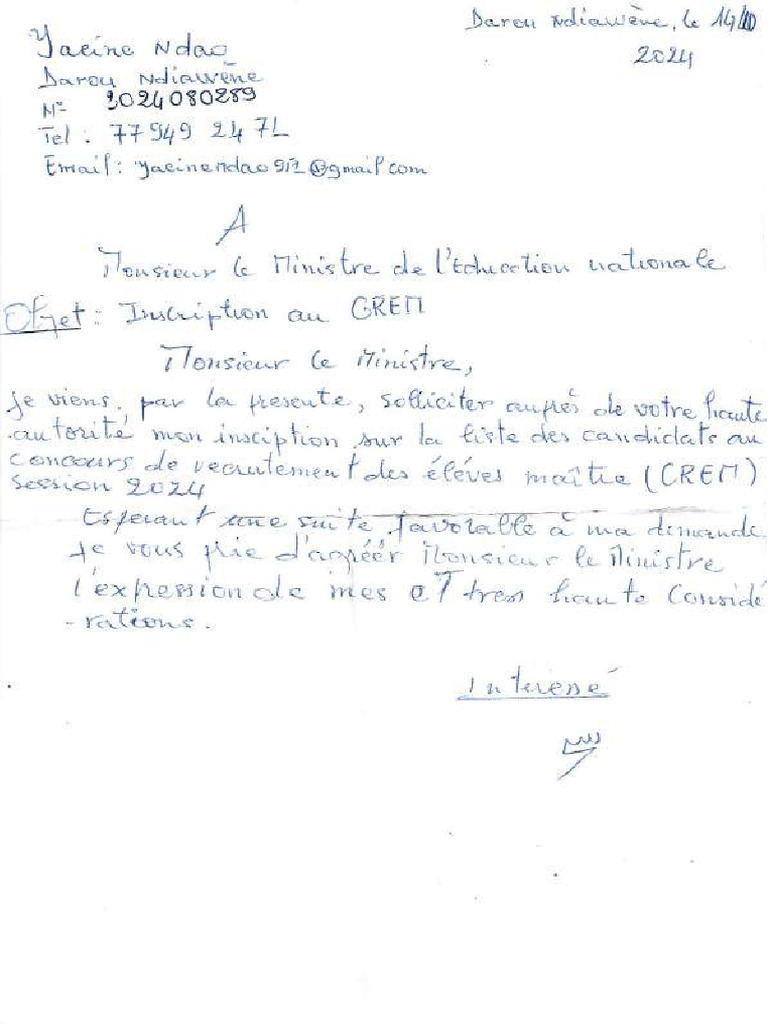 DEMANDE 1_compressed | PDF