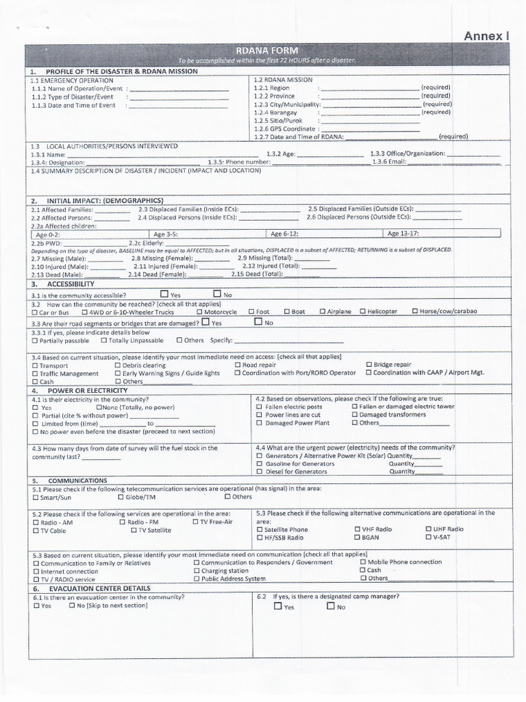 RDANA Form Updated 2021 | PDF