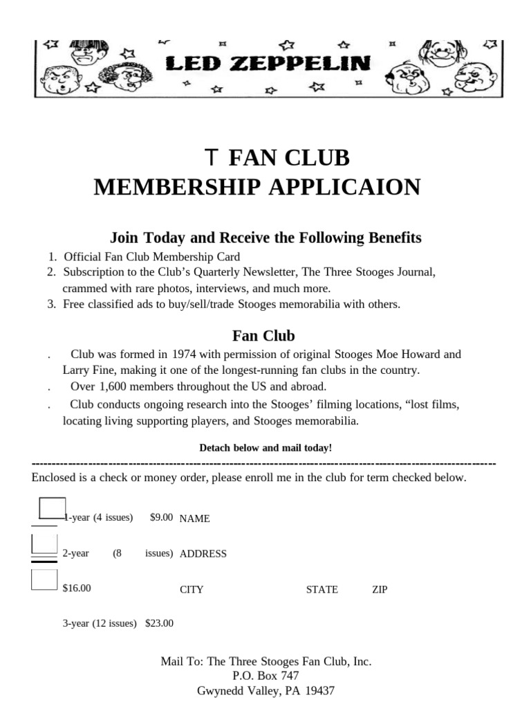 Fan-Club-Membership-Application-form (1) (1) | PDF