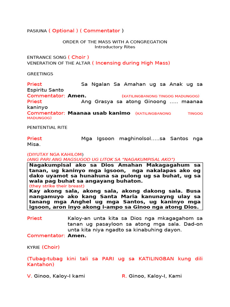 Commentators Guide | PDF
