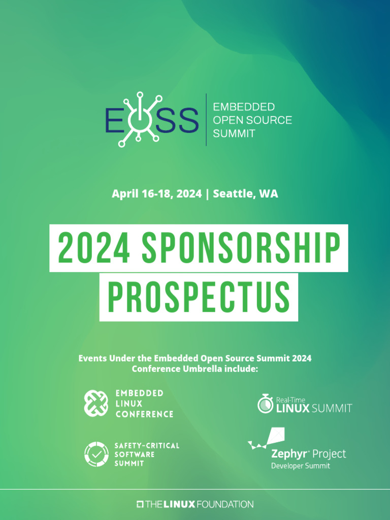 EOSS 2024 Sponsorship Prospectus | PDF | Sponsor (Commercial) | Open Source
