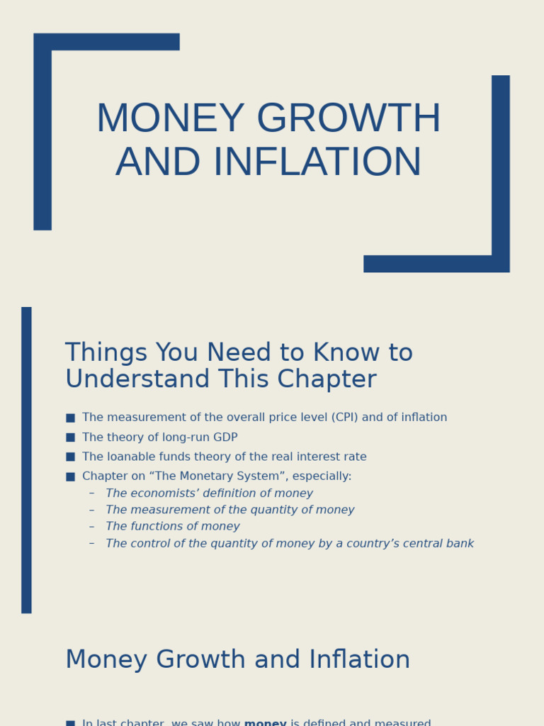 ch30 Part1 | PDF | Inflation | Money Supply
