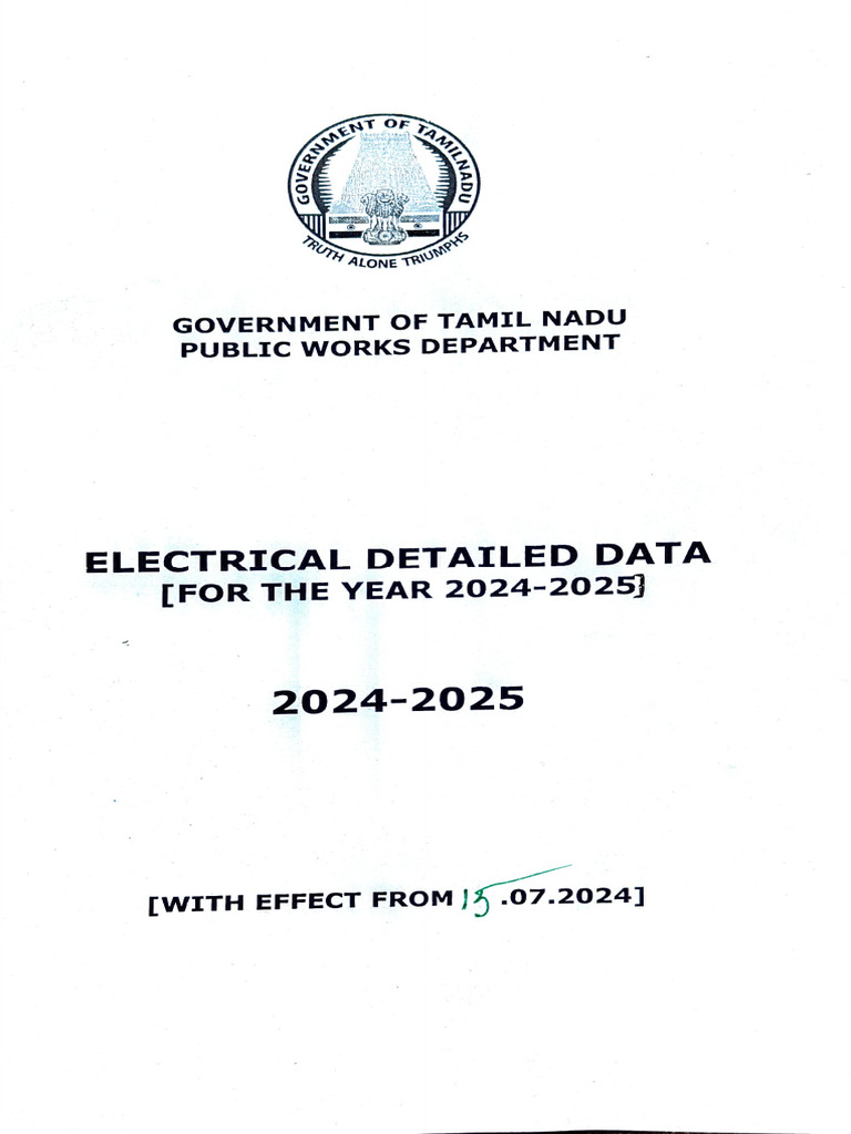 Electrical SD DATA 2024-25 (1-669) | PDF | Electrical Wiring ...