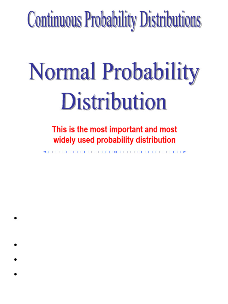 Normal Lecturecorrect | PDF | Normal Distribution | Probability ...
