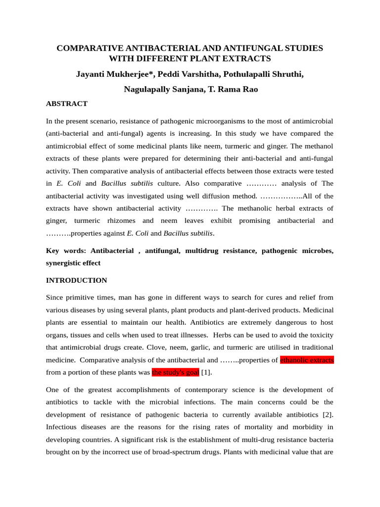 reseach_paper | PDF | Antimicrobial Resistance | Bacteria