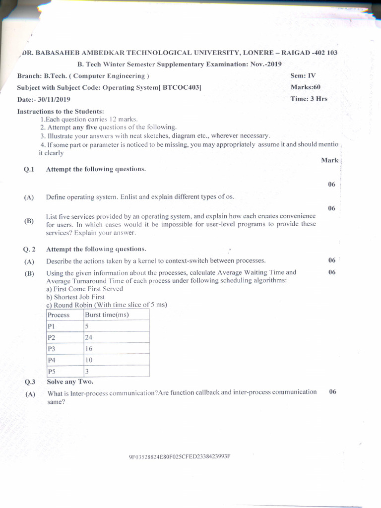 OPERATING SYSTEM - 30-11-190001 | PDF