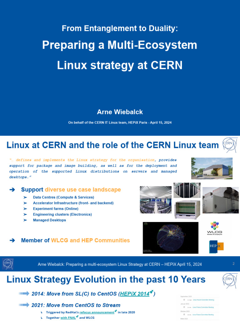 From Entanglement To Duality - Preparing A Multi-Ecosystem Linux ...
