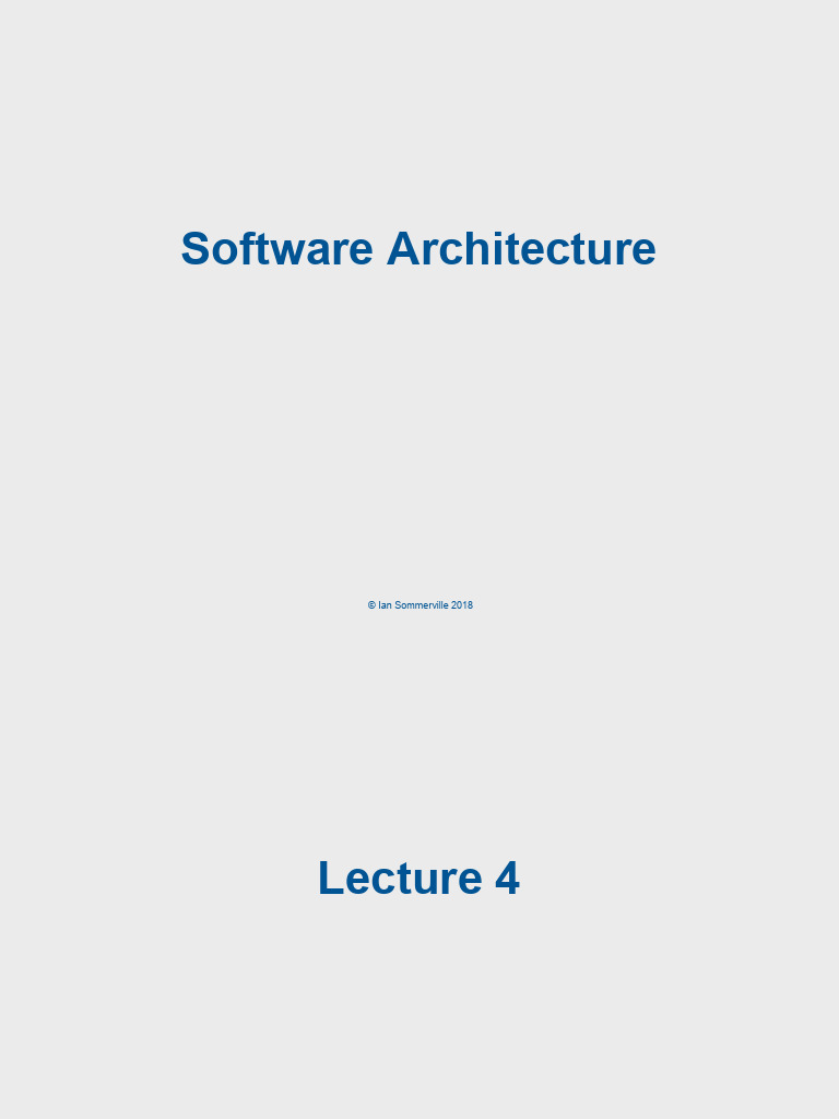 Software Architecture - 1 | PDF | Security | Computer Security