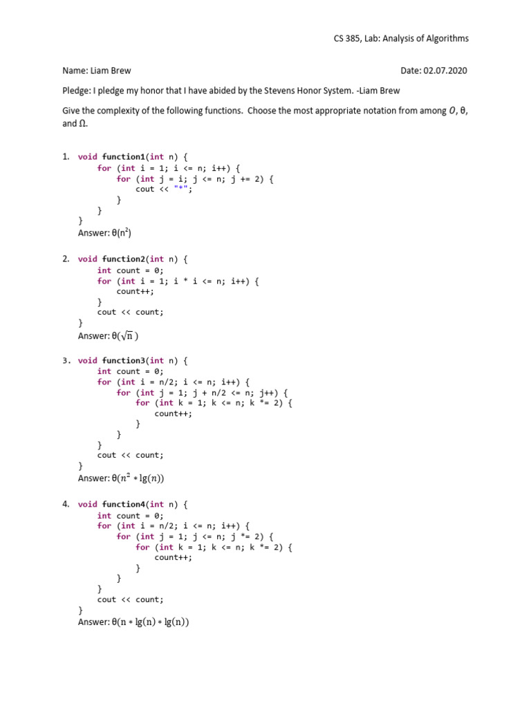 Complexity Lab Pdf Theoretical Computer Science Algorithms And