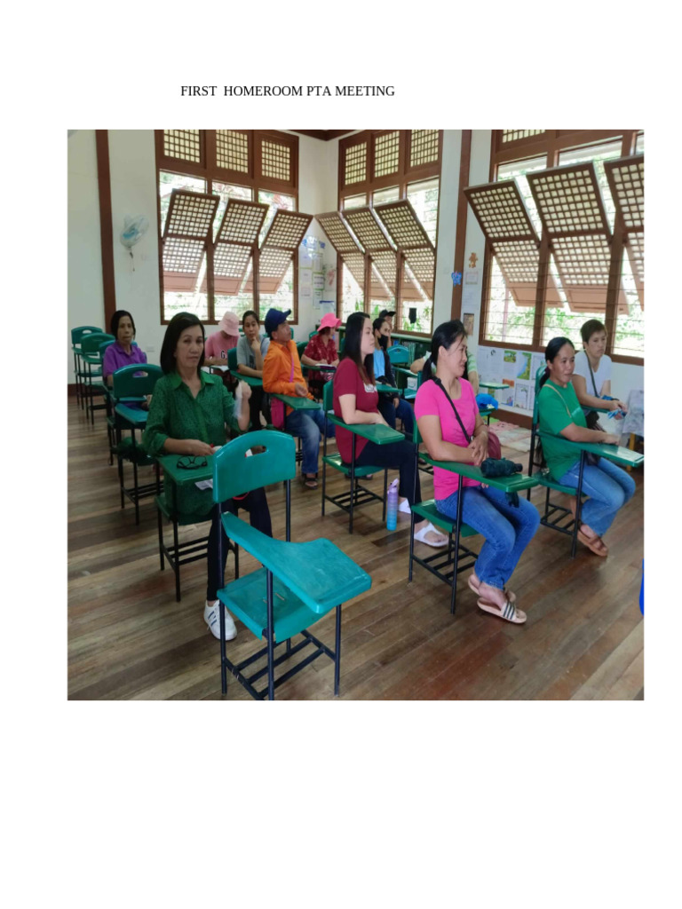 First Homeroom Pta Meeting | PDF