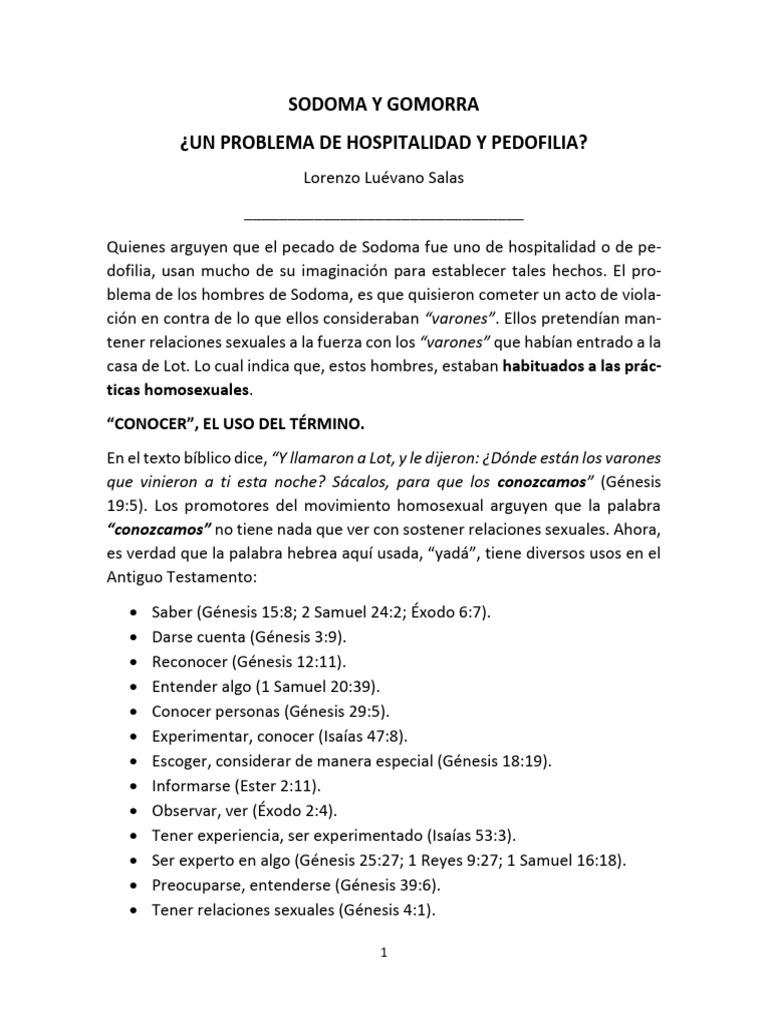 Sodoma & Gomorra | PDF | Sodoma y Gomorra | Libro del Génesis