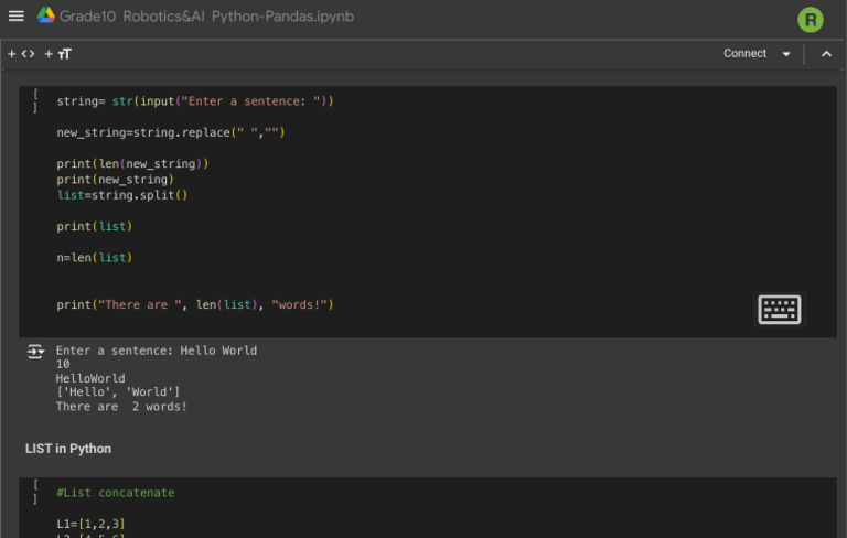 Grade10 Robotics&AI Python-Pandas - Ipynb - Colab | PDF | Computers