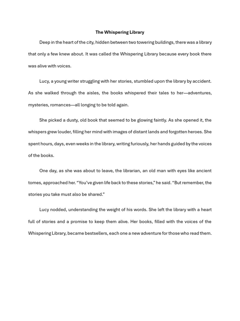 The Whispering Library | PDF
