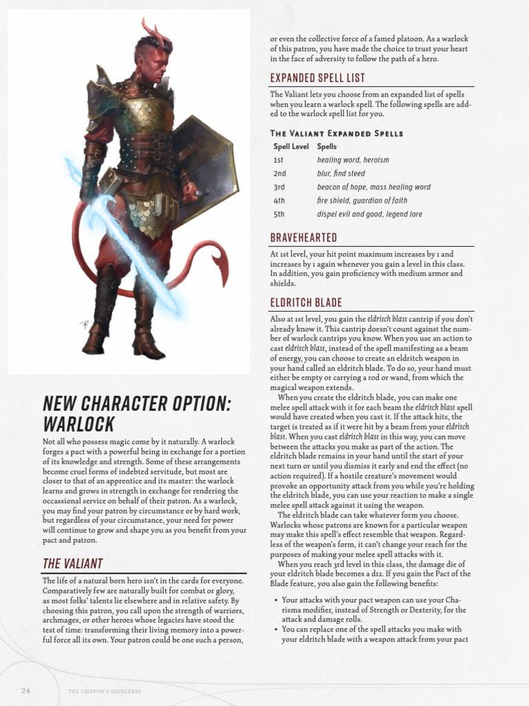 Warlock TheValiant v1 22 | PDF
