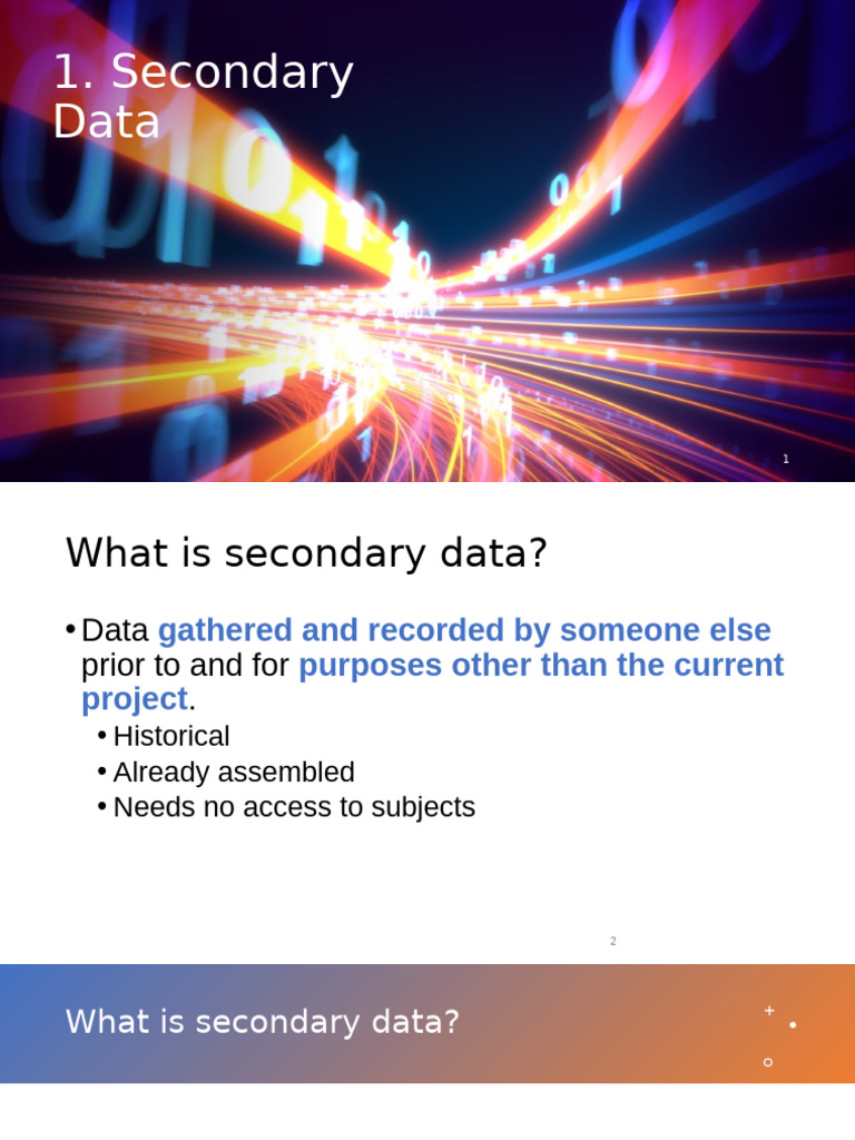 Secondary Primary Data | PDF | Survey Methodology | Data