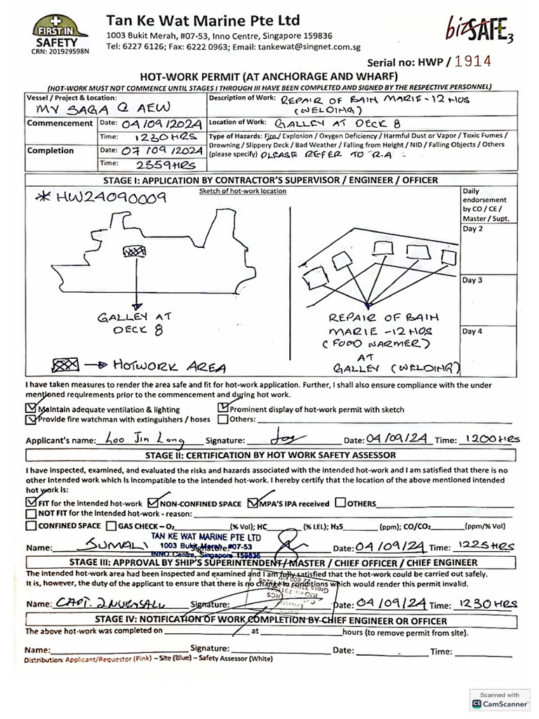 Hot work Permit | PDF