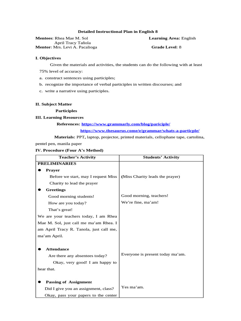 demo | PDF | Verb | Language Mechanics