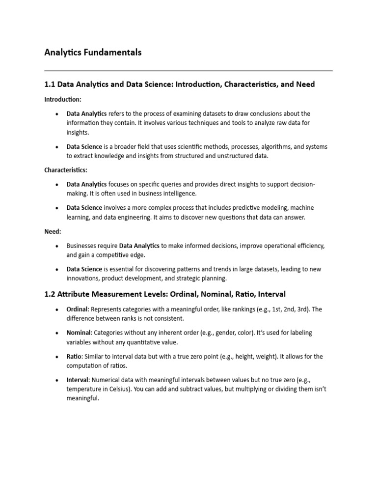 Data Analytics | PDF | Analytics | Data Science