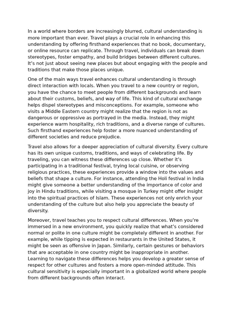 In A World Where Borders Are Increasingly Blurred | PDF | Citizenship ...
